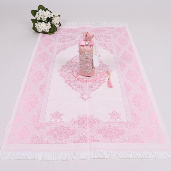 商品名:  Islamic Elite Favors Personalized Muslim Lightweight Travel Prayer Rug Beads Set, Prayer Mat Tasbeeh Set, Ramadan ...