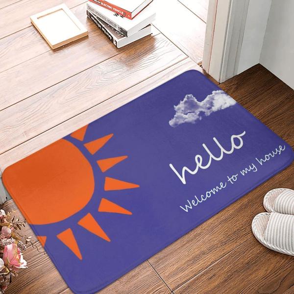 商品名:  Door Mat 24 X 16 Inch Decorative Hello Funny Indoor Outdoor Entrance Doormat Non Slip Welcome Funny Kitchen Bedroo...