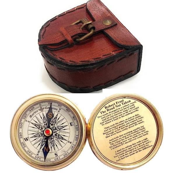 商品名: 2インチ 真鍮 アンティーク ヘンリー・ヒューズ ロンドン ポケットコンパス 1941 真鍮 航海 ナビゲーション ツール 旅行 ハイキング トラッキング ショーピース ホームデコレーションアイテム A&amp;U Enterpr...