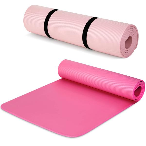 商品名: Woanger 極厚ヨガマット 滑り止め エクササイズマット ストラップ付き 男女兼用 サイズ 72x24x3/8インチ ワークアウト アウトドア トレーニング ピラティス ストレッチ フィットネス用 Woanger 2 Pack...