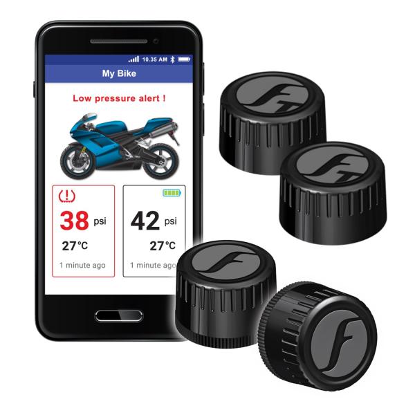 商品名FOBO Bike 2 Smart Tire Pressure Monitoring System External Monitor, Bike Tire, Temperature Sensor, Wireless for Smart...