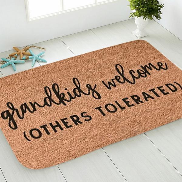 商品名:  Funny Entrance Doormat Letter Printing Welcome Floor Mat Non Slip Front Door Mats Household Carpet Rugs Rustic Dec...