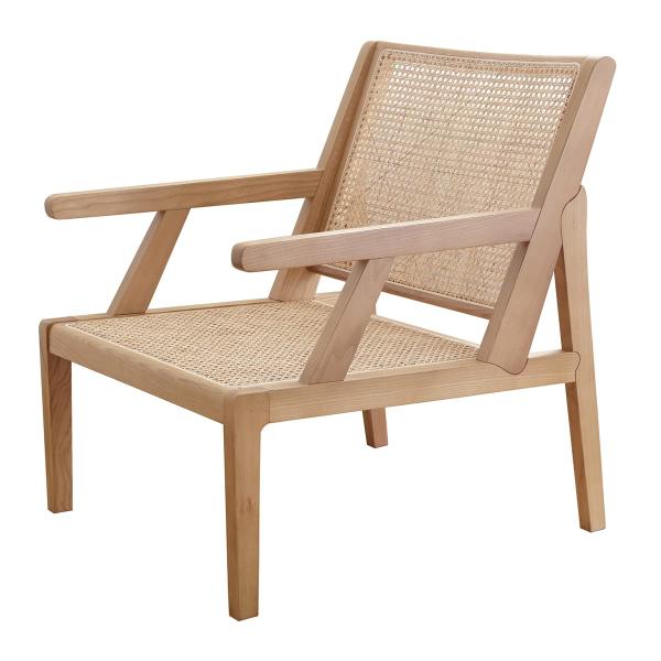 商品名:  Rattan Accent Chair Mid Century Modern Accent Rattan Chair High-Grade Classic Furniture Natural Cane Armchair with...