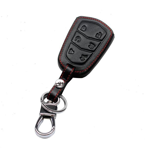 商品名:  Leather Car Key Fob Cover Remote Antitheft Keyless Entry Case for Cadillac SRX STS CTS ATS 6 Button Seriesブランド: AL...