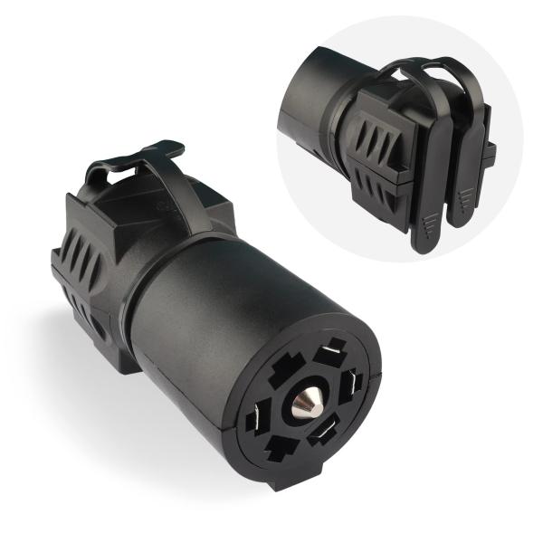 商品名:  CXCCOI Upgrade Version 2 in 1 Trailer Plug Adapter for 7 Pin Round to 4 or 5 Flat Blade Trailer Connector with Dus...
