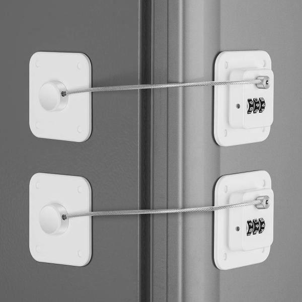 商品名2 Pcs High-end Fridge Lock, Keep Your Food and Kids Safe with Our Refrigerator Lock - No Keys Needed, Combination Loc...