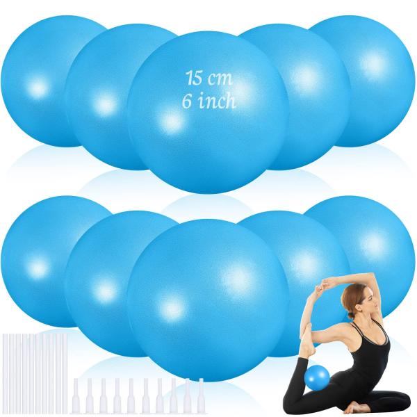 商品名:  Jexine 10 Pcs 6 Inch Exercise Ball for Pilates Mini Yoga Balls Therapy Ball Core Training Ball Improves Balance Ba...