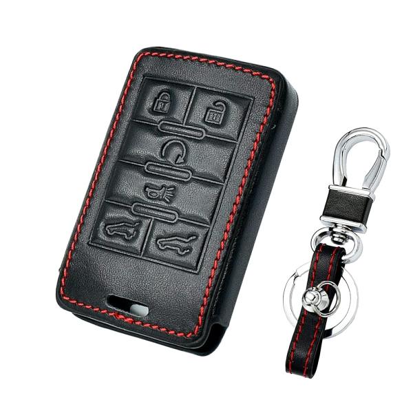 商品名:  Leather Car Key Fob Cover Remote Antitheft Keyless Entry Case 6 Button for Cadillac SRX STS CTS ATS Seriesブランド: AL...
