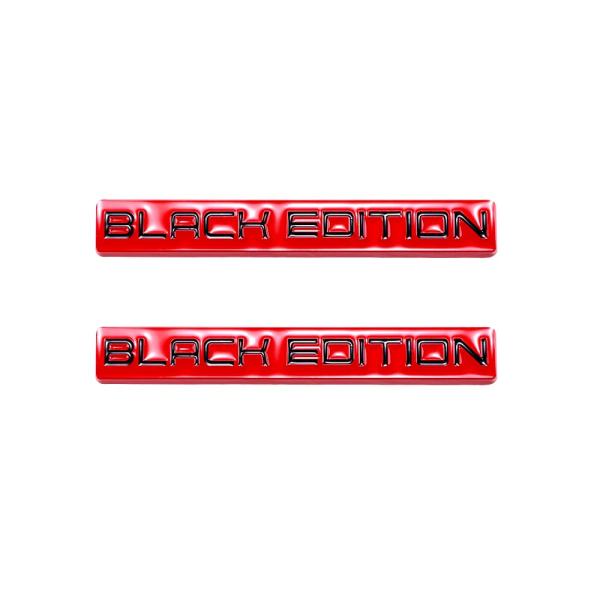商品名:  2Pcs Black Edition Emblem Advanced Badge Car Trunk Motorcycle Motif Rear Badge Decal Sticker Self-Adhesive Univers...