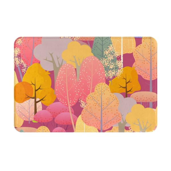 商品名:  Door Mat Colorful Autumn Bushes Doormat Entrance Rugs Spring Farmhouse Indoor Bathroom Home Kitchen Decorations Fl...