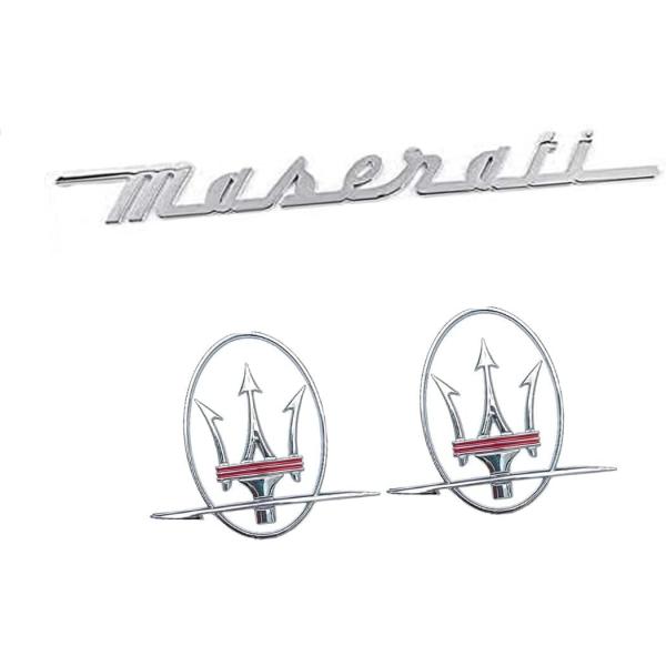 商品名FORMaserati Side Emblem,Rear Window 3D Waterproof Badge Decal Compatible for Maserati New Quattroporte, Ghibli Series...