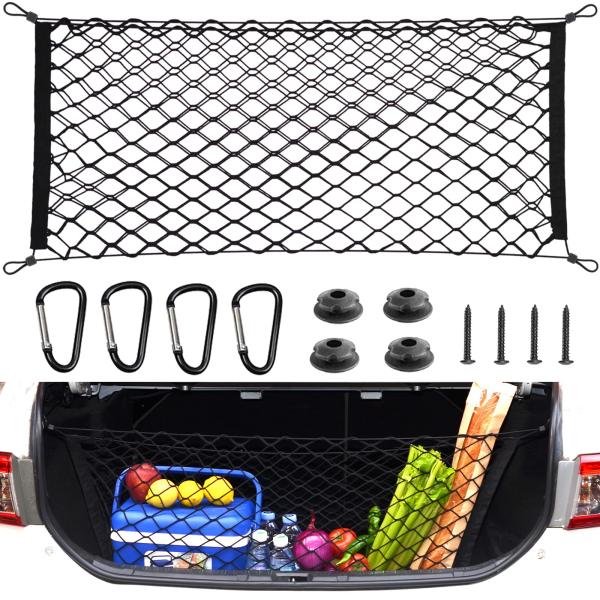 商品名:  BAILALIBO Automotive Cargo Net, (35.4x15.8 inch) Car Cargo Net for Car, Jeep, SUV. Adjustable Elastic Car Rear Car...