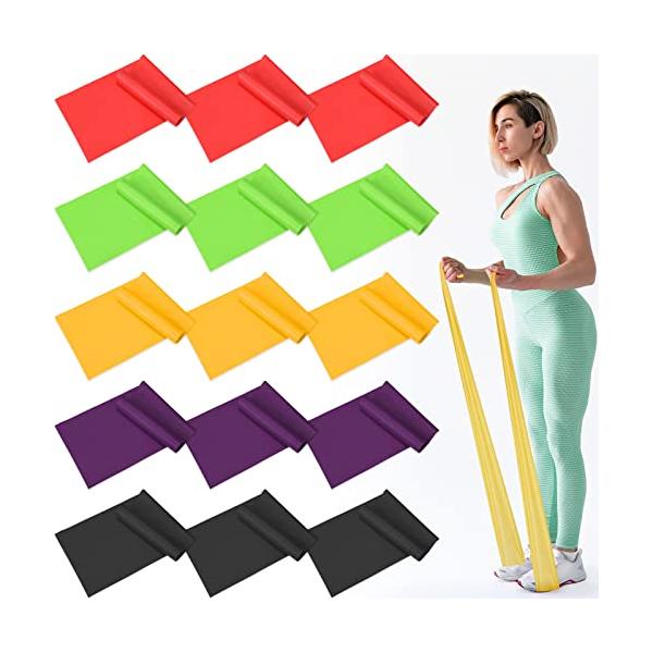 商品名:  Sratte 20 Pack Resistance Bands for Working Out Elastic Exercise Bands Set Workout Bands with Different Strengths ...