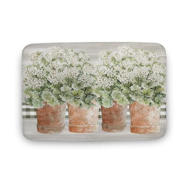 商品名:  Welcoming Geraniums Welcome Doormat Outdoor Indoor Farmhouse Entrance Rugs Housewarming Decor Home Kitchen Floor F...
