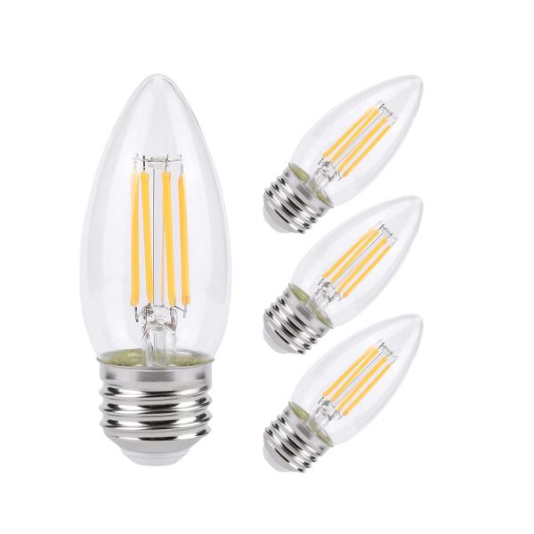 商品名:  KINUR E26 Candelabra led Light Bulbs 4 Watt (40 Watt Equivalent) LED Chandelier Light Bulbs 2700K Warm White Chand...