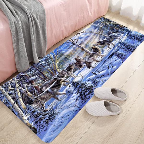 商品名:  WODEJIA Flannel Mat Non Slip 3D Print for Bedside and Living Room,Clearance MatS Absorbent Moisture Dust Forlaundr...