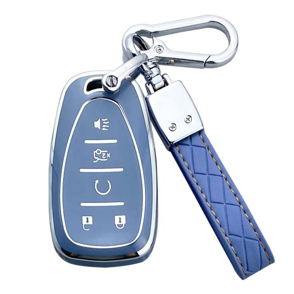 商品名:  Yuebutor Key Fob Cover Case Compatible with Chevy Camaro Cruze Equinox Malibu Traverse Blazer Volt Bolt Sonic Trax...