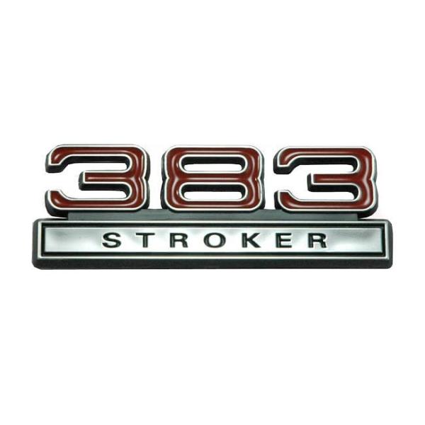 商品名: クローム &amp; レッド SUV 車 長さ4インチ ペア ストローカー 383 6.2 エンジンエンブレム Chrome &amp; Red SUV Car 4" Long Pair Stroker 383 6.2 Engin...