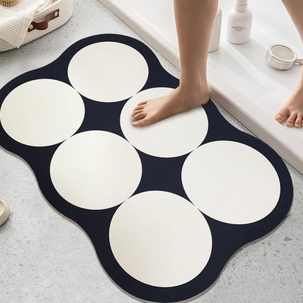 商品名:  TEALP Super Absorbent Rubber Backed Non Slip Quick Drying Bath Mat Bathroom Door Bathroom Rugs, Home Decor for Bat...