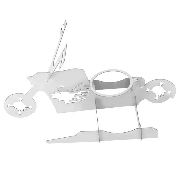 商品名:  BORDSTRACT Beer Can Chicken Holder Motorcycle Chicken Grill Chicken Stand Vertical Chicken Roaster Stand Rack 304 ...