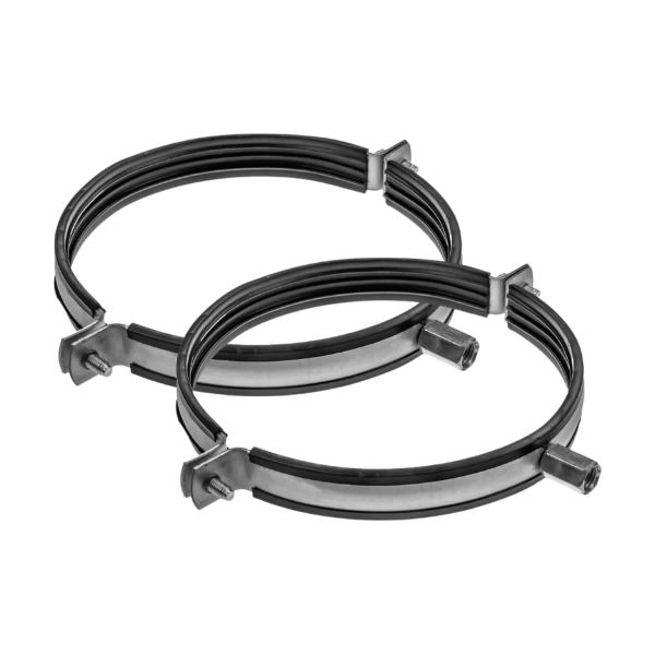 商品名: Vent Systems 8インチ 2個パック - パイプクランプ ゴムガスケット付き - 亜鉛メッキスチールクランプ - 壁や天井への通気ダクト接続用パイプハンガー - 8インチダクト用マウントブラケットクランプ Vent Sy...