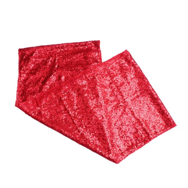 商品名:  LABRIMP Sequin Table Clothe Red Sequins Sequin Table Runner for Birthday Sequins Table Covers Coffe Table Table De...