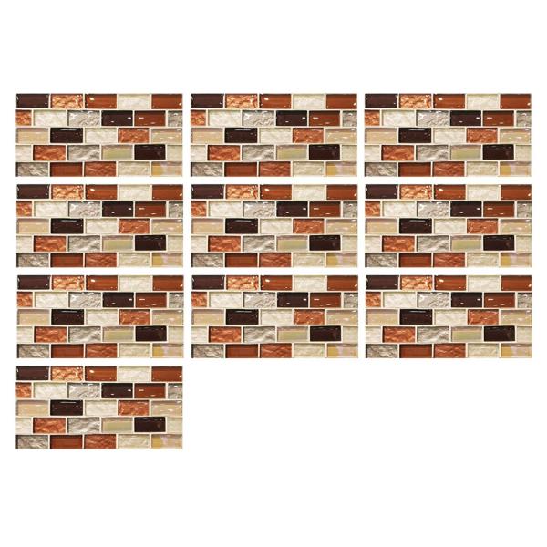 商品名:  TUNKENCE 10 Sheets Stick on Tile for Kitchen Backplash Peel and Stick Backsplash Tiles 3D Self Adhesive Tile Stick...