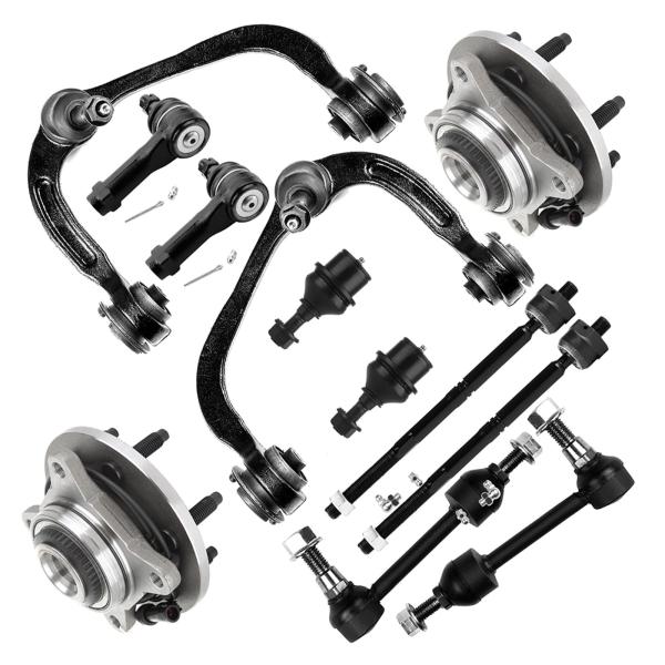 商品名:  SCITOO 12pcs Front Suspension Kit Upper Control Arm And Ball Joints Lower Ball Joints Inner Outer Tie Rod Ends Swa...