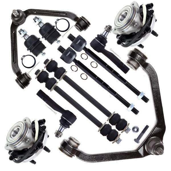 商品名:  SCITOO 12pcs Front Wheel Bearing Hub Upper Control Arm and Ball Joints Sway Bar Links Inner Outer Tie Rod Ends Fit...