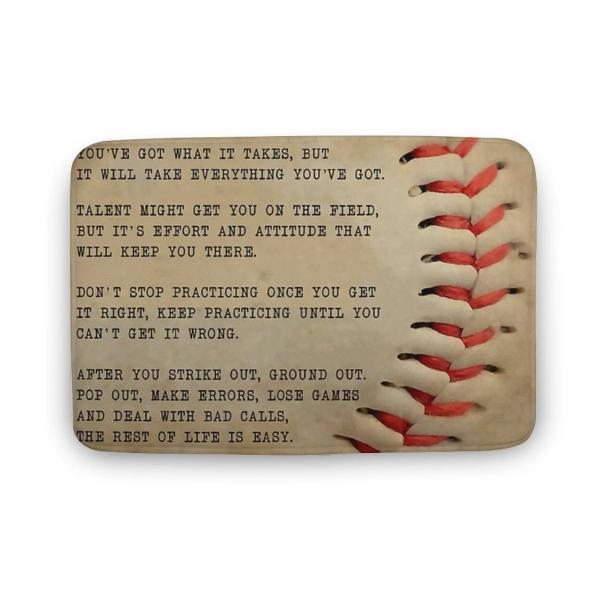商品名:  Baseball You've Got What It Takes But It Will Take Everything You've Got Non-Slip Front Door Mat Bathroom Kitchen ...