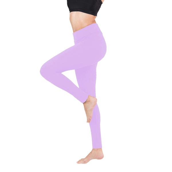 商品名:  Baihetu Buttery Soft Leggings for Women-Regular and Plus Size Leggings with Inner Pockets -Yoga Pants Light Purple...