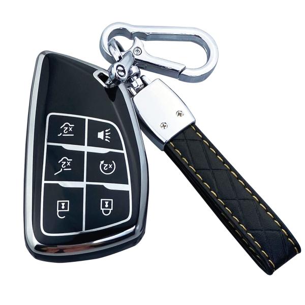 商品名:  Yuebutor Key Fob Cover Case Compatible with Chevy 2021-2023 Suburban Tahoe GMC Yukon Buick Encore Avenir Accessori...