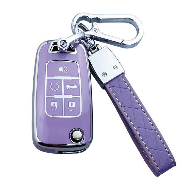 商品名:  Yuebutor Key Fob Cover Case Compatible with Chevy Camaro Cruze Malibu Equinox Trax Volt Impala Sonic Spark Aveo Or...