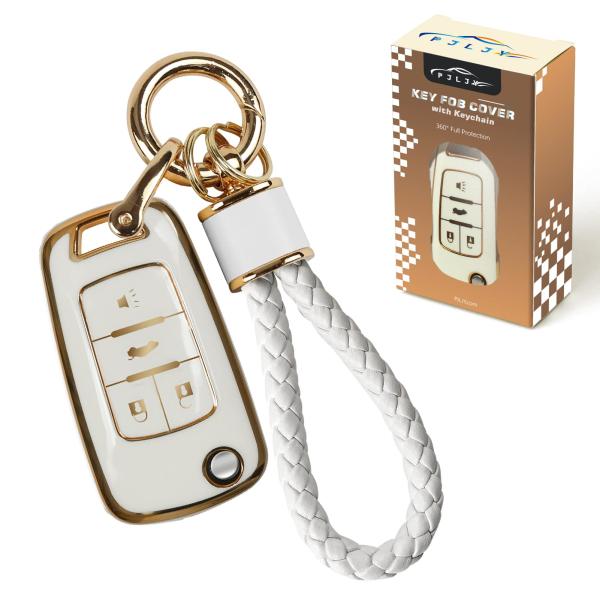 商品名:  PJLJY Key Fob Cover, Compatible with Chevrolet Camaro Cruze Equinox Malibu SS Sonic Spark Volt GMC Terrain Aveo TR...