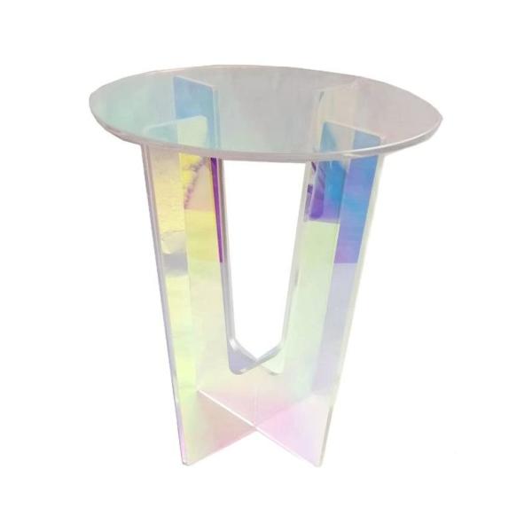 商品名:  ygqzm Acrylic Side Table Living Room Colorful Coffee Table Simple Table Coffee Shop Bar Decor Tables (Color : E, S...