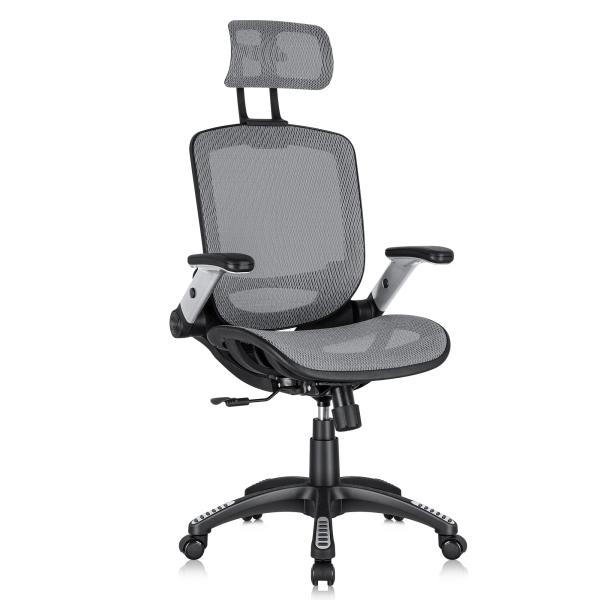商品名:  GABRYLLY Mesh Office Chair, High-Back Ergonomic Chair with Flip-up Arms and Adjustable Headrest, Office Desk Chair...