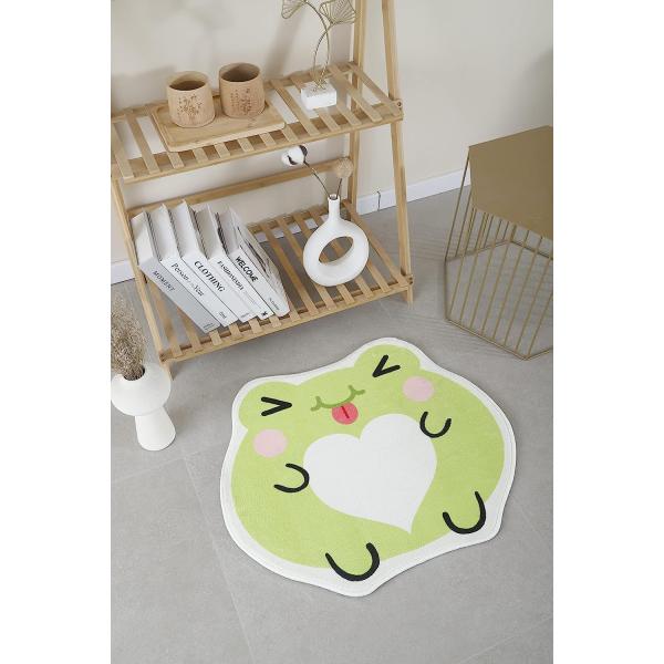 商品名カエル バスマットTONG XIAN Green Rug,Frog Bath Mat,Tropical Non-Slip Soft Absorbent Mat,Cute Bath Mat,Cute Frog Bathroom Deco...