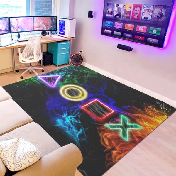 商品名:  Gaming Rug Gamer Area Rugs Gaming Controller Gamepad Carpets for Boys Bedroom Living Room Floor Mat Throw Rugs Hom...