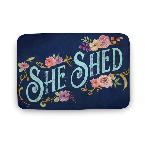 商品名:  She Shed - Flower Door Mat for Home Entrance, Floor Mats for House Front Door Mat Indoor Inside Outdoor Outside En...