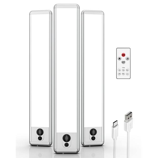 商品名:  EZVALO Under Cabinet Lights, LED Closet Light Wireless USB Charging, Motion Sensor Lighting Indoor 5300K Dimmable ...