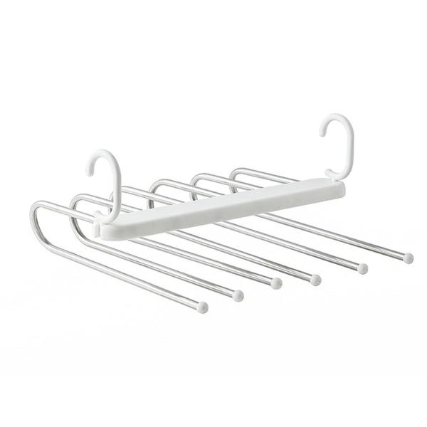 商品名:  Multi Trouser Hanger, Telescopic Trousers Rack Stainless Steel Double Hook Space Saving Pants Rack for Wardrobe(Wh...