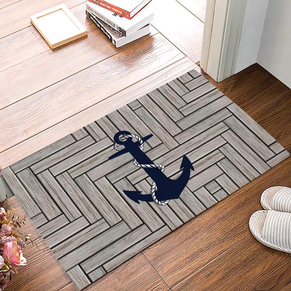 商品名:  Doormats Nautical Anchor Board Non-Slip Indoor Outdoor Door Mat Welcome Door Rugs Decorative Floor Mat for Bathroo...