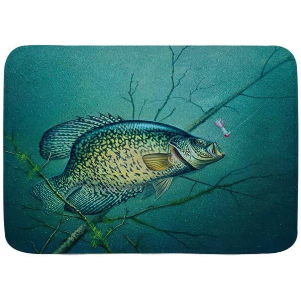 商品名:  Bathroom Rugs Bath Mat,Crappie and Pink Jig Fish,Non Slip Shower Mat Super Cozy Floor Rug Doormats Carpets Bathroo...