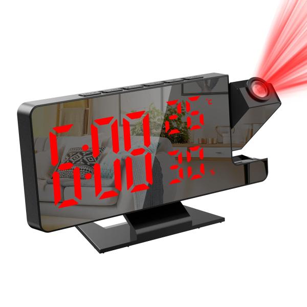 商品名:  ORIA Projection Alarm Clock, Digital Alarm Clock for Bedroom, with 180° Rotatable Projector, Snooze, Temperature a...