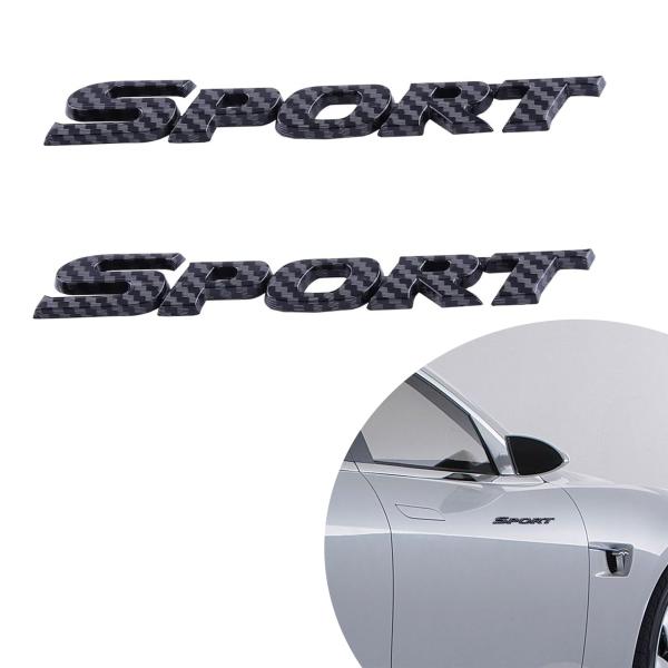 商品名:  2Pcs Sport Emblem Checkerboard Pattern 3D Sticker for Car Styling Personalise Sport Trunk Side Fender Rear Tailgat...