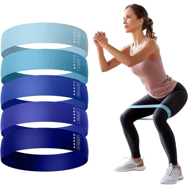 商品名:  KLAYOVE Resistance Bands, 5 Set of Stretch Bands for Resistance Training, Muscle Stretching, Yoga,Booty Legs, Pila...