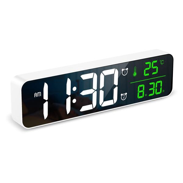 商品名:  ORIA Large Display Digital Wall Clock, 10.5'' LED Alarm Clock, Wall Clock for Bedroom, with Temp &amp; Date Displa...