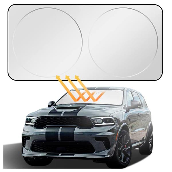 商品名:  Summer Must-Have Windshield Sun Shade,0% Light-Transmitting Sunshade for Car Windshield,A Comfortable Driving Atmo...