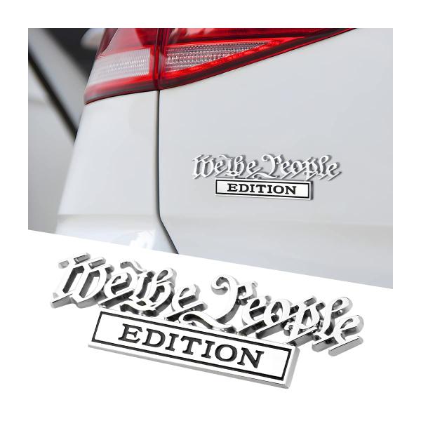 商品名:  AICEL Classic We The People Edition Emblems, 3D Full Metal Car Decals with Strong Adhesive, Personalized Decoratio...
