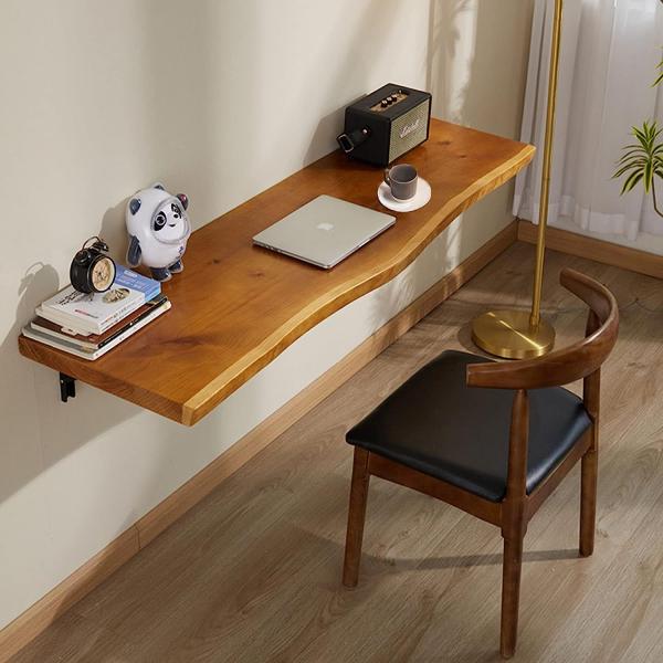 商品名Wall-mounted folding table, drop-leaf table for small spaces, folding workbench, space-saving, hanging computer desk,...